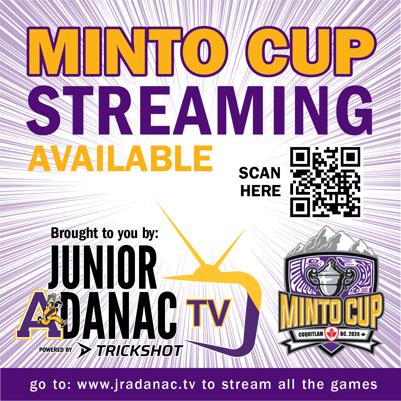 Minto Cup Junior A Box Lacrosse : Website by RAMP InterActive